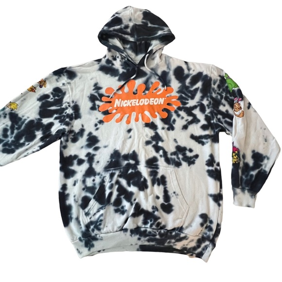 Nickelodeon | Shirts | Nickelodeon Splat Tiedye Hoodie Rugrats ...